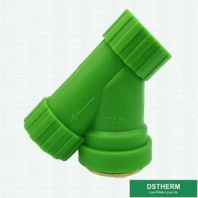 China Customized PPR Filter Valve Fittings Plastic Pipe Tee Fittings PN25 for sale