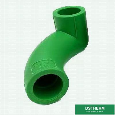 China Plastic PPR Pipe Fittings Arc Shaped Flow Elbow 20mm 25mm 32mm for sale