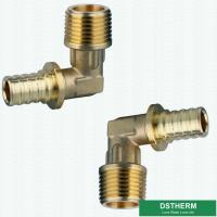 China Male Threaded Elbow PEX Brass Fittings Chrome Plated Customized Slide Fittings for sale