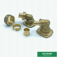 China Plastic Box Slide Brass PEX Pipe Fittings 105 Degrees Elbow Customized Logo for sale