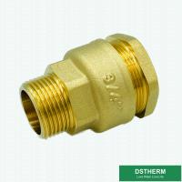 China Brass Color Ball Valve Male Threaded Fittings Customized Weight 1/2' for sale
