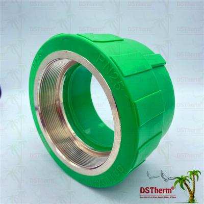 China CW617N Brass Inserts Plastic PPR Pipe Fittings Female Threaded Coupling 3 Inch for sale