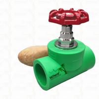 China PPR Stop Valve and PPR Globe Valve with Cryogenic Treatment Pass Seat Test Adjust Flow for sale