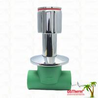 China Ppr Chrome Plated Stop Valve With Anti-slip Handle Low Maintenance 20-32mm Customizable Size for sale