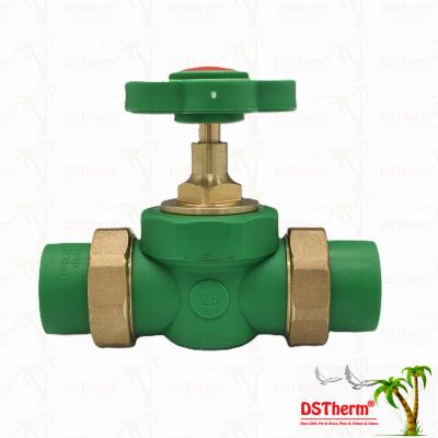 China PPR Double Union Ball Valve Exposed Installation Corrosion-Resistant Customized Size for sale