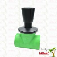 China Ppr Black Plated Stop Valve Brass Valve Core Electrophoretic Black Coating Customized Size for sale