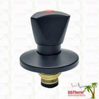 China Triangle Handle Stop Valve Top Part Brass Cartridge Black Plated Valve Concealed Valve Cartridge Global Valve Cartridge for sale