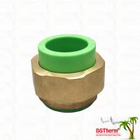 China Green Ppr Double Head Threaded Union Double Union Connector High Temperature Resistance for sale
