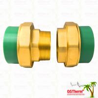 China Green Ppr Male & Female Customized Brass Threaded Union Corrosion Resistant for sale