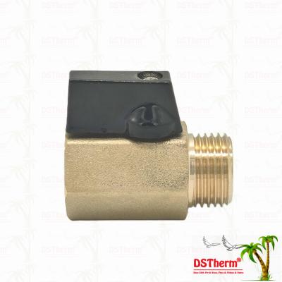 China Brass Female and Male Mini Ball Valve For Plumbing System 1/2'' Corrosion Resistance for sale
