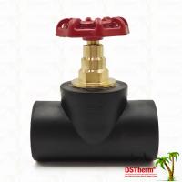 China Black PPR Stop Valve With Chrome Plated / Brass Color Cartridge ISO 15784 Certified Global Vlave 20-110mm for sale