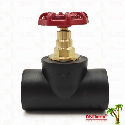 China Black PPR Stop Valve With Chrome Plated / Brass Color Cartridge ISO 15784 Certified Global Vlave 20-110mm for sale