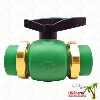 China PPR Union Ball Valve Full Bore Ppr Double Union Ball Valve 20-63MM Exposed Installation for sale