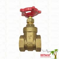 China Brass Union Gate Valve With Red Handle 1/2