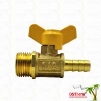 China Male Threaded Butterfly Handle Brass Gas Valve Gas Valve Gas Ball Valve Customized for sale