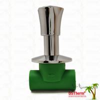China PN25 PPR Stop Valve 20-40mm Chrome Plated with Anti-Slip Handle for sale
