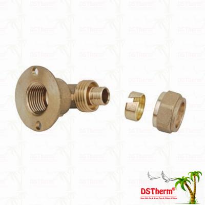 China 2' PN25 PEX Brass Fittings 105 Degrees Elbow Pex Fittings for sale