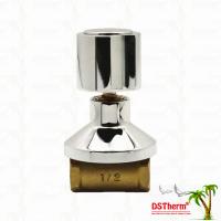 China Chrome Plated Brass Stop Valve Global Valve South American Style B 1/2
