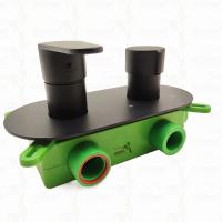China PPR 5 Ways Black Plated Mixer Shower Valve for Temperature & Flow Control for sale