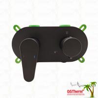 China PPR 5 Ways Black Plated Mixer Shower Valve for Temperature & Flow Control for sale