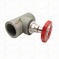 China Grey  Chrome Plated PPR Stop Valve With Brass Cartridge Global Vlave 20-110mm for sale