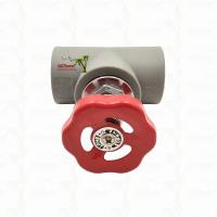China Grey  Chrome Plated PPR Stop Valve With Brass Cartridge Global Vlave 20-110mm for sale
