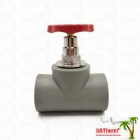 China Grey  Chrome Plated PPR Stop Valve With Brass Cartridge Global Vlave 20-110mm for sale