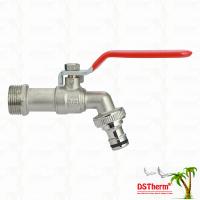 China Medium Versatile Ball Bibcocks With BEST ANTI-RUST DACROMET HANDLE Faucet Water Tap Spigot 1/2
