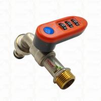 China Chrome Plated Lockable Handle Ball Bibcocks New Design Luggage-style mechanical lock 1/2