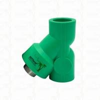 China PPR Strainer Valve PN25  Compact Y-Shape Filter Valve 20–32mm for Water Systems for sale