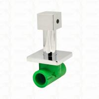 China PPR Chrome Plated Stop Valve With Cube Handle Global Vlave 20-32mm for sale