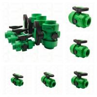China Lockable Zero Metal Zero Leakage PPR Double Union Ball Valve Plastic Double Union Ball Valve for sale