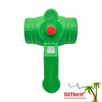 China PPRCT Ball Valve PPR Brass-Ball Valve With Iron Handle PN25 20-63mm Customizable for sale
