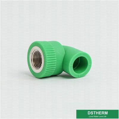 China PN16 PN20 Supplying Pipe Accessories PPR 90 Degree Plastic Threaded Female Elbow for sale