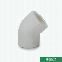 China Reliable Installation Ppr Pipe Accessories White 45°Ppr Female Elbow for sale