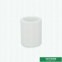 China Round Head Code White PPR Plastic Water Pipe Fittings Coupler With Smooth Surface for sale