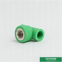 China Din8077 / 8078 Ppr Pipe Fittings , Green Female Threaded Tee Good Impact for sale
