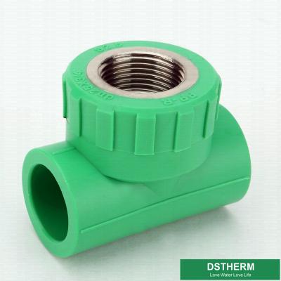 China Green Female Threaded Tee Din 8077 Ppr Pipe Fittings for sale