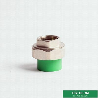 China Green Ppr Pipe Fittings Female Threaded Union For Rainwater Utilization Systems for sale