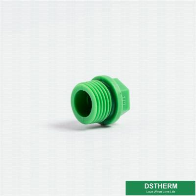 China Recyclable Pipe Fittings Ppr Plug , Round Head Polyethylene Pipe Plugs for sale