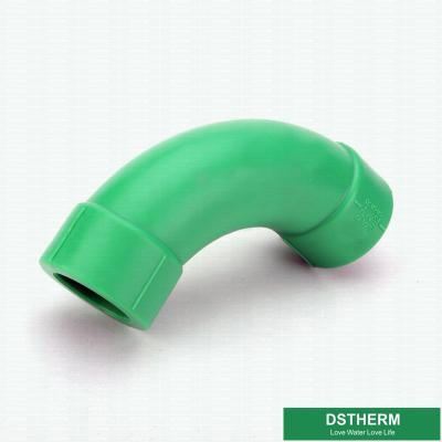 China BSPP Thread Long Arc Shaped Elbow PPR Pipe Fittings for sale