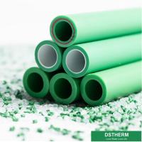 China Reinforced PPR Fiberglass Composite Pipe Green Color With Hot Melting Connection for sale