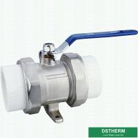 China Ppr Brass Double Union Ball Valve 110mm Water Flow Control Valve For Project for sale