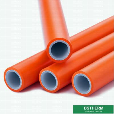 China Orange Color Plastic PPR Pipe Heavier Weight Anti - Filthy Compression Resistance for sale