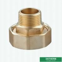 China Heavier Brass Color Male Union For Ppr Fittings Customized Designs with Knurls for sale