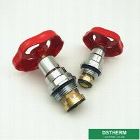 China Red Color Iron Handle With Chrome Plated Brass Valve Cartridges For Stop Valve Top Parts for sale