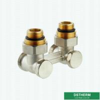 China Customized Brand Brass Straight H Type Double Radiator Ball Valve For HVAC Systems for sale