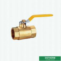 China Yellow Finished Superior Quality Brass Ball Valve For Fluid Application Use Brass Ball Valve for sale