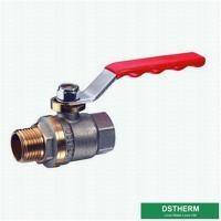 China Forged Brass Ball Valve Steel Handle Male Female Threaded Two Colors Ball Valve for sale