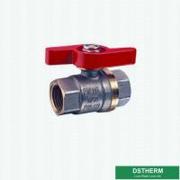 China Mini Forged Brass Ball Valve Butterfly Handle Double Female Threaded  Brass Ball Valve for sale